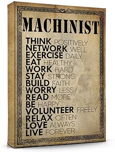 Amazon.com: Personalized Name Machinist Motivational Unframed Poster ...