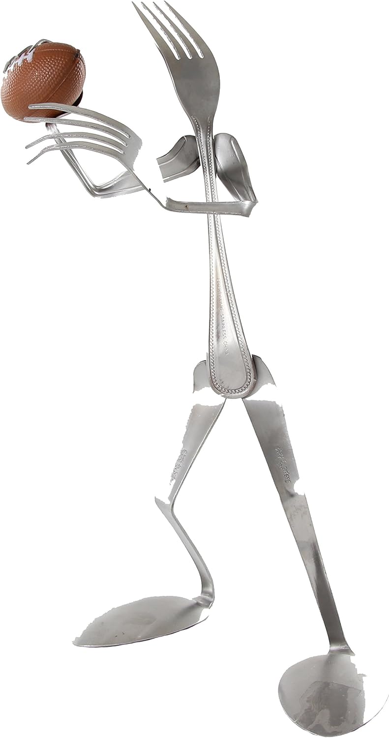 Amazon.com: Forked Up Art F67 Fork Football Player : Home & Kitchen