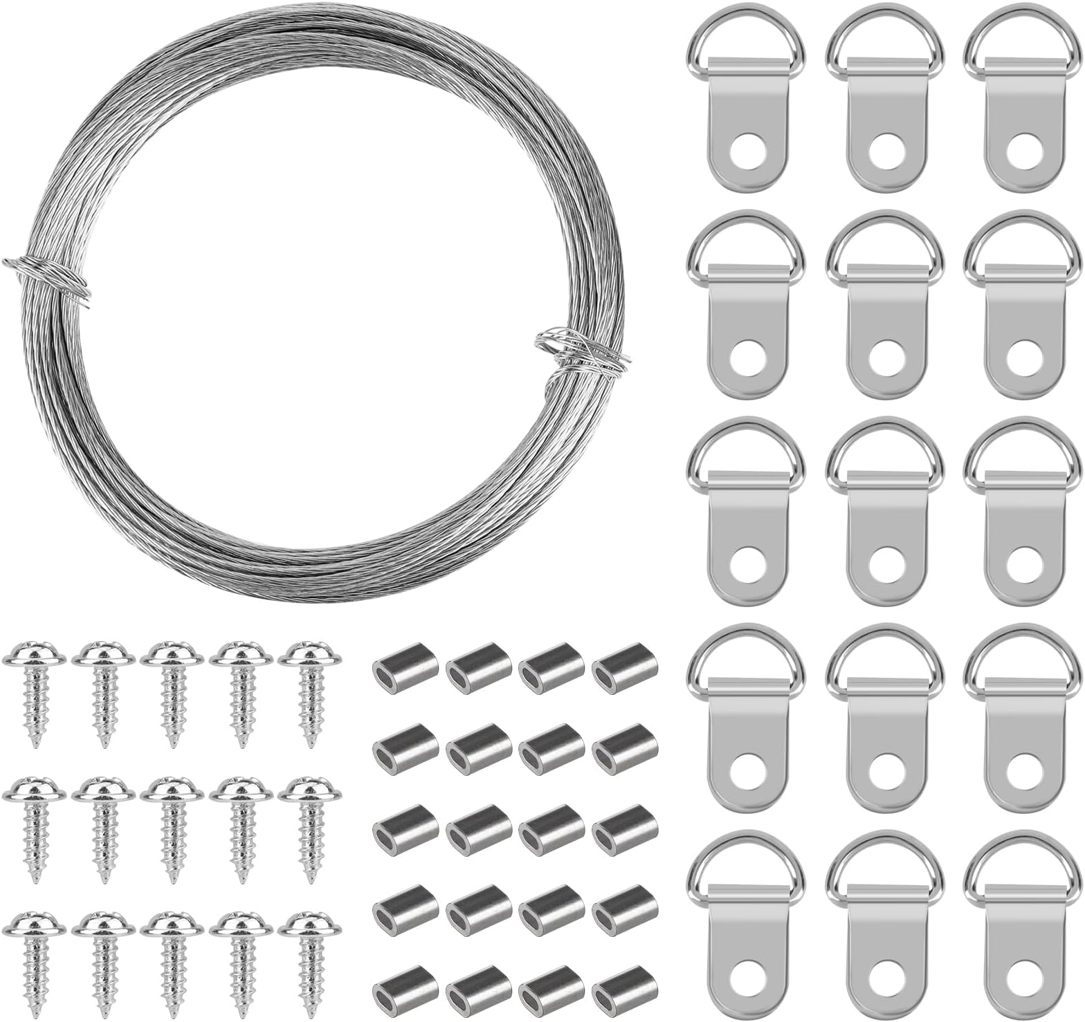 Picture Hanging Wire,30M Picture Wire Picture Hooks Picture Hanging Kit ...