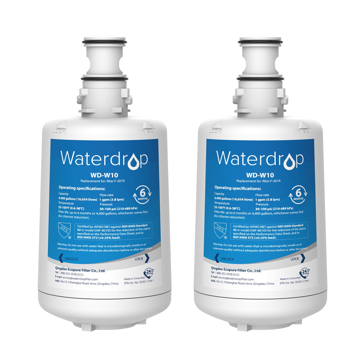 Amazon.com: Waterdrop F-201R Water Filter Cartridge, NSF/ANSI 42 ...