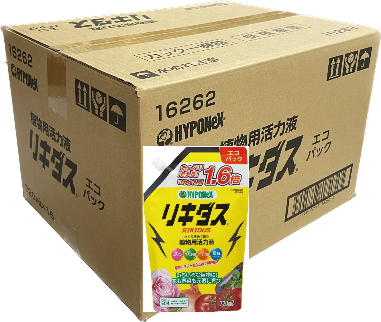 Amazon | 【ケース販売】ハイポネックス リキダスエコパック 720ml×16 | 液肥・活力剤