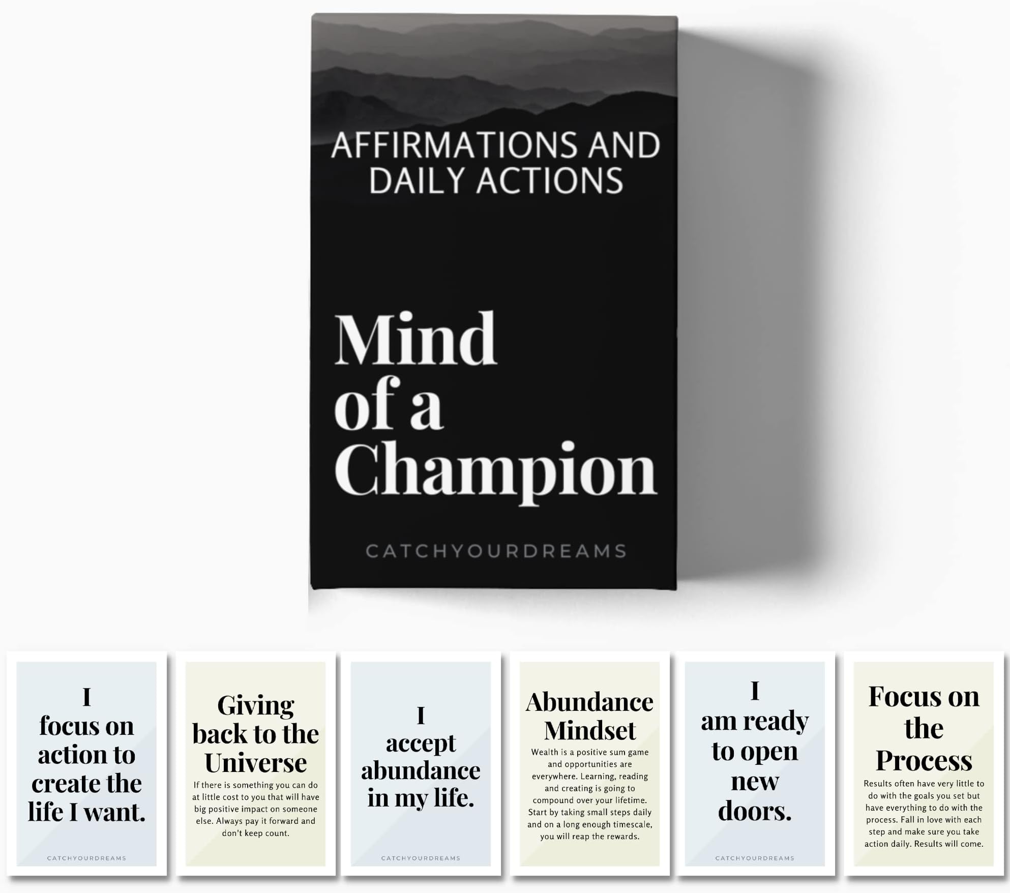 Mind Of A Champion - Motivational Cards for Men Affirmations and Action ...