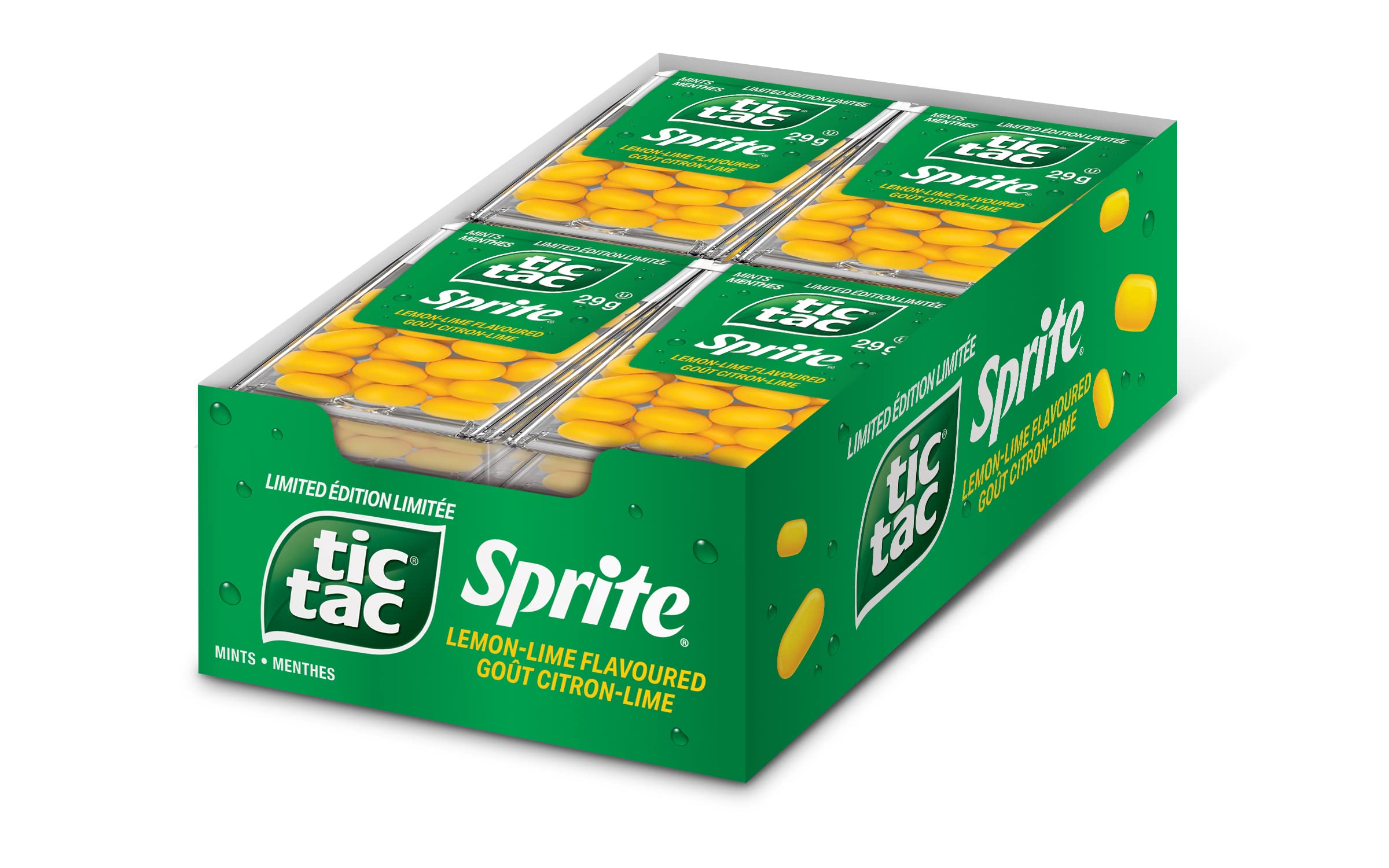 TIC TAC Mints, Sprite, Lemon-Lime Flavoured, Mint Candy, 29g Singles ...
