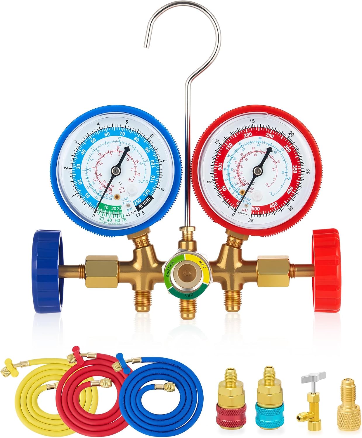 Orion Motor Tech AC Gauges, Automotive AC Gauge Set for R134a R12 R22 ...
