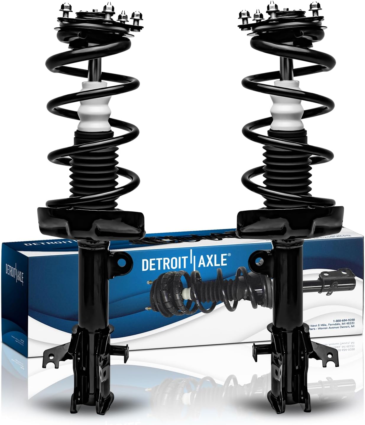 Detroit Axle - 2 Front Struts for 2007-2014 Honda CR-V Complete Strut ...