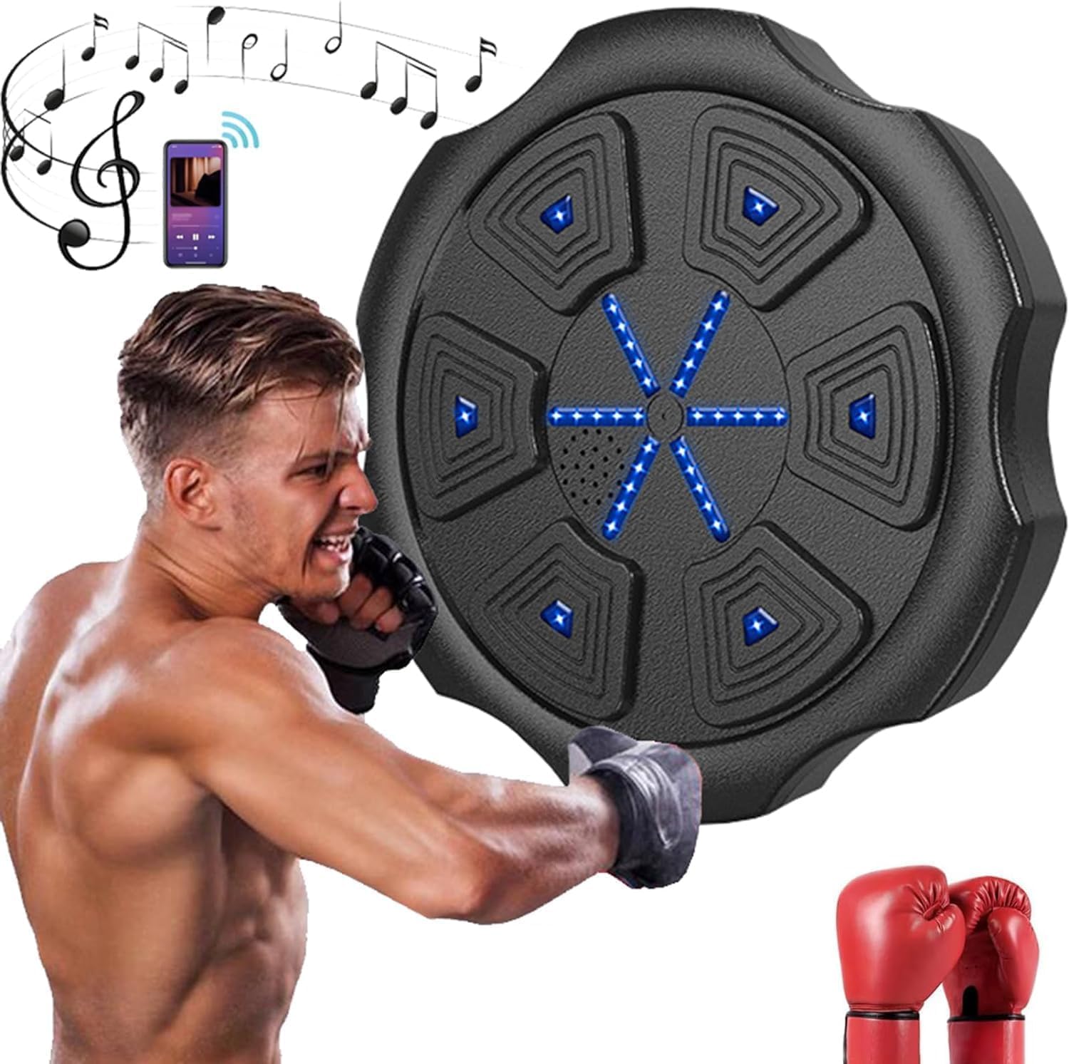 Amazon.com : BAFLO Music Boxing Machine with Boxing Gloves, Smart ...