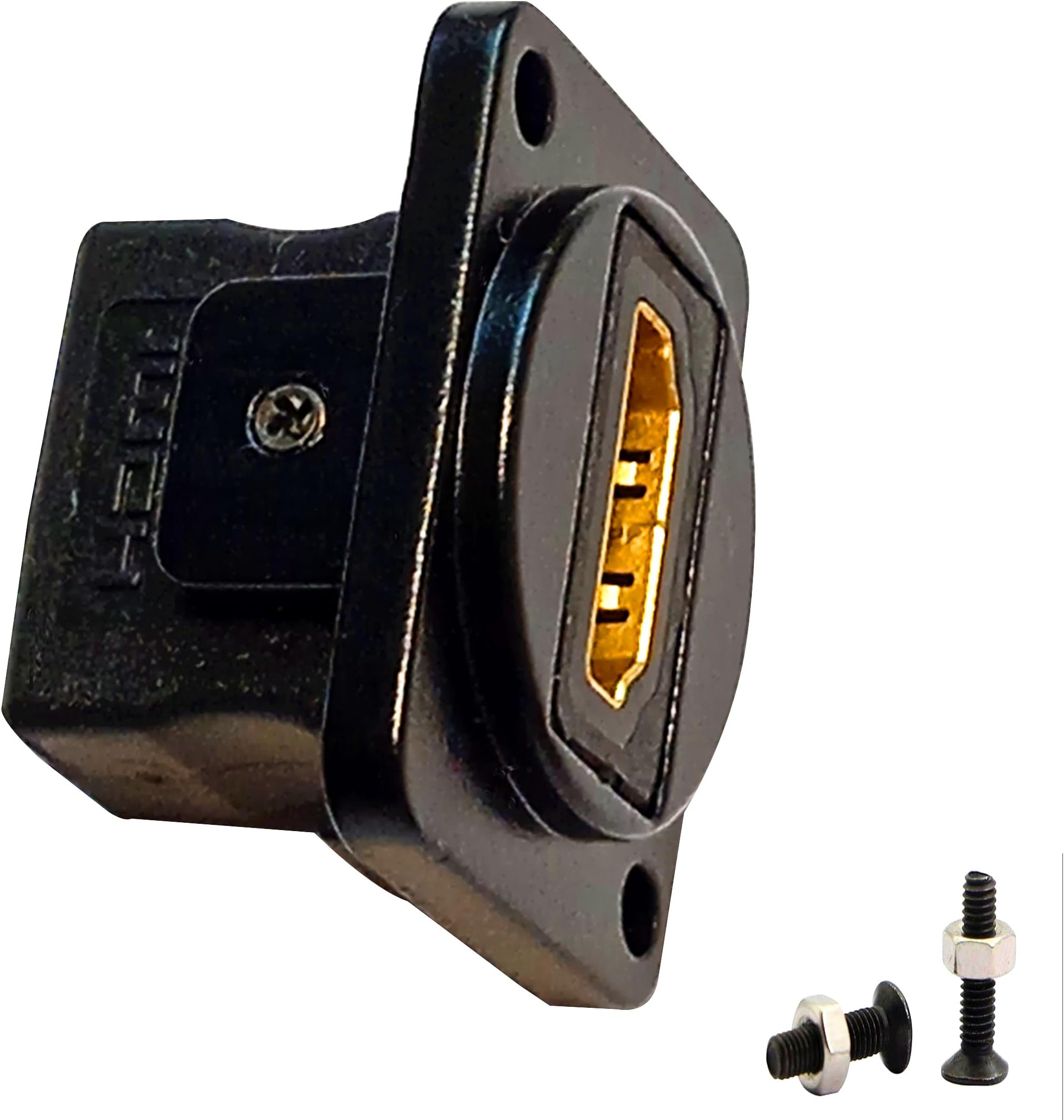 Amazon.com: SHANFEILU HDMI Straight D Type Panel Mount Adapter ...