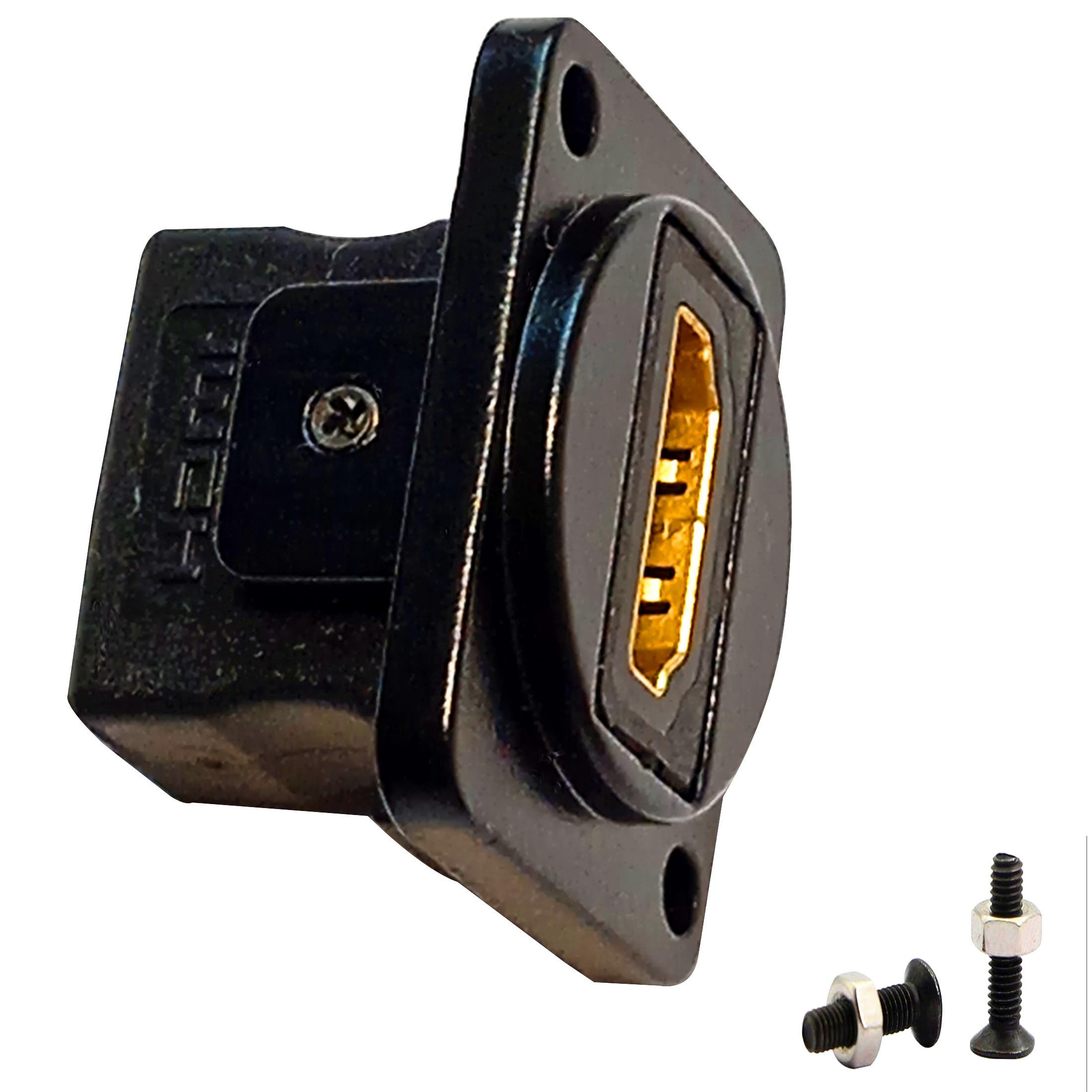 SHANFEILU HDMI Straight D Type Panel Mount Adapter Connector Extender ...