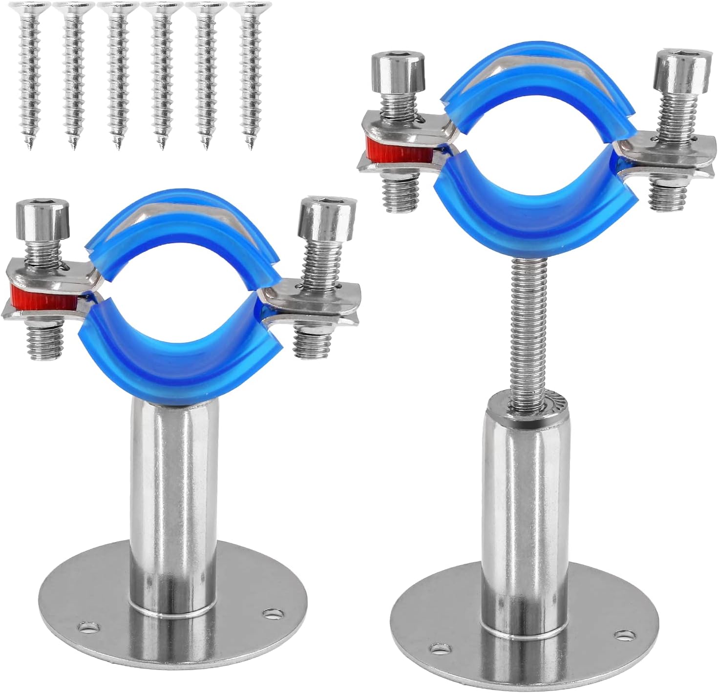 Amazon.com: Kemcatui 2PCS Wall Mount Ceiling Mount Pipe Supports ...