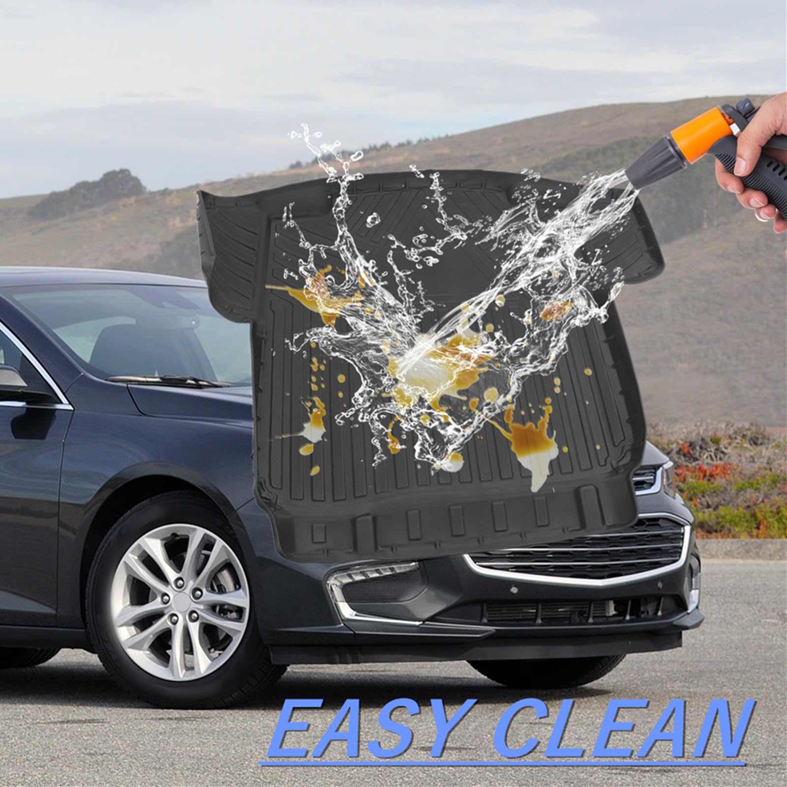 Snapklik.com : Rear Trunk Cargo Liner Fit For Chevrolet Chevy Malibu ...