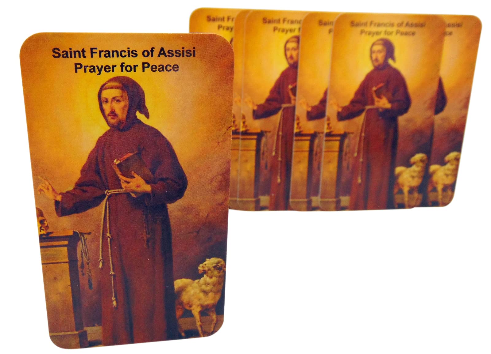 St Francis Of Assisi Prayer Card St. Francis Prayer For Peace Plastic