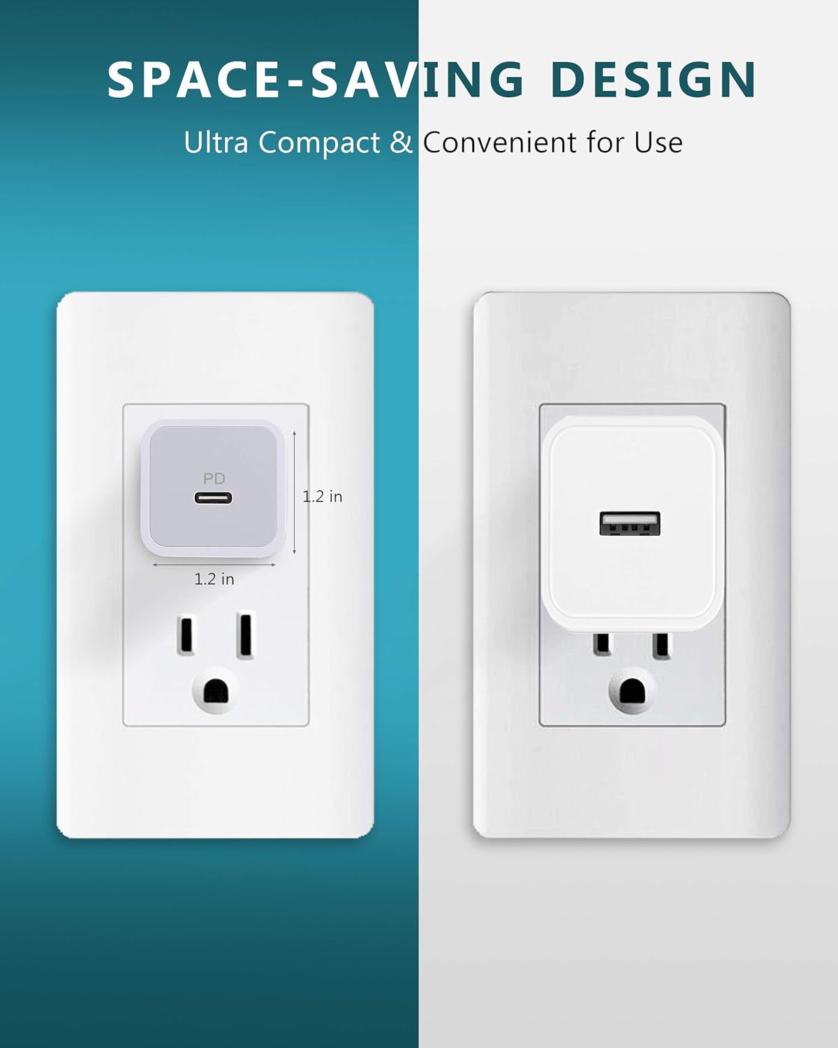 Buy USB C Wall Charger, ARCCRA 2-Pack 20W PD USB C Cube Power Adapter ...