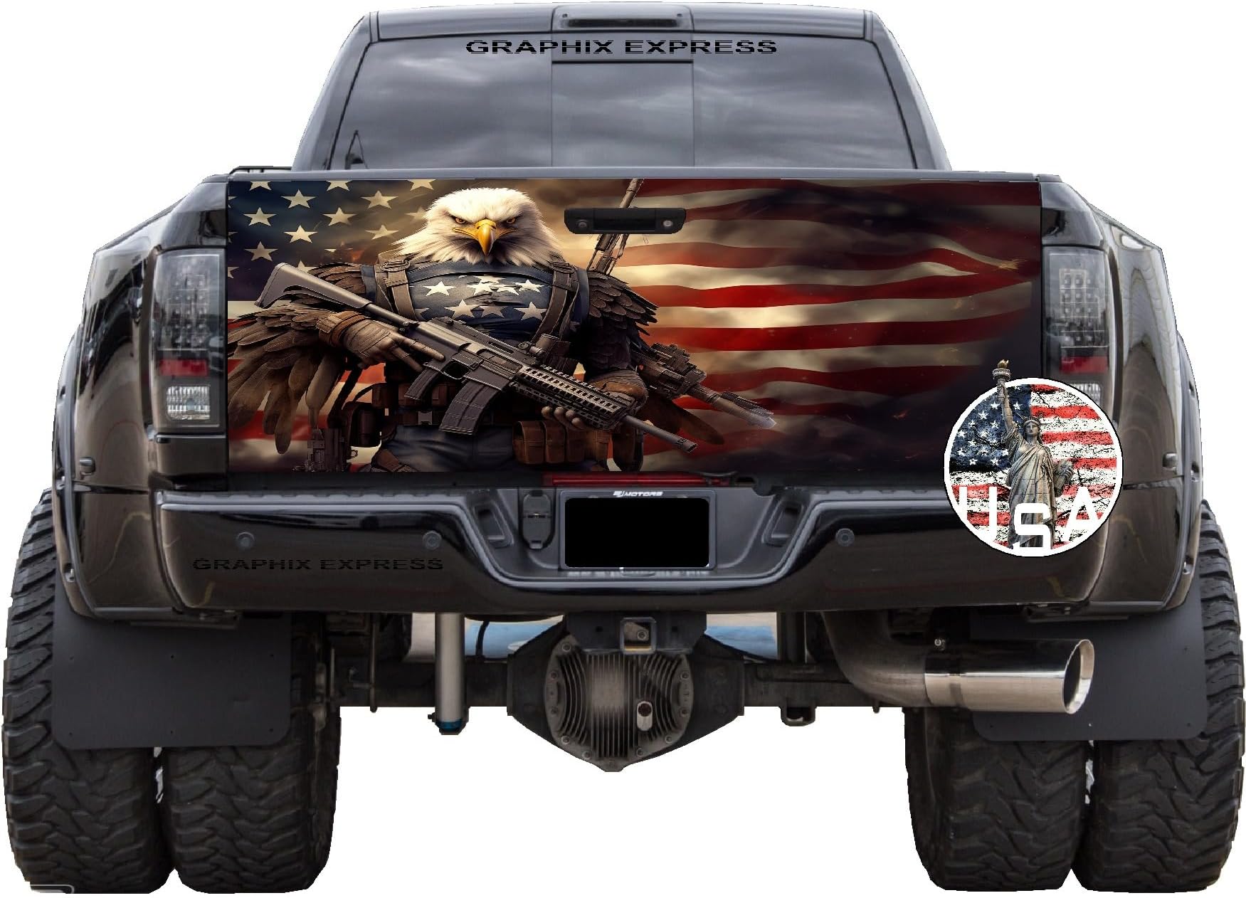 Amazon.com - GRAPHIX EXPRESS Truck Tailgate Wrap for Pickup Trucks ...