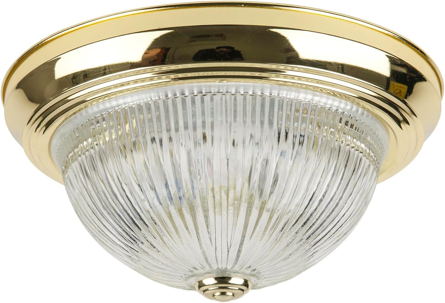 Diodesy- DBS11/CL Flush Mount Ceiling Light Fixture, Polished Brass ...