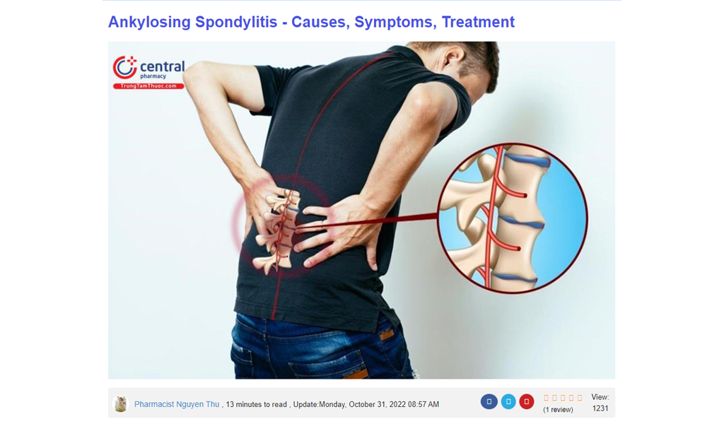 Ankylosing Spondylitis - Causes, Symptoms, Treatment - App on Amazon ...