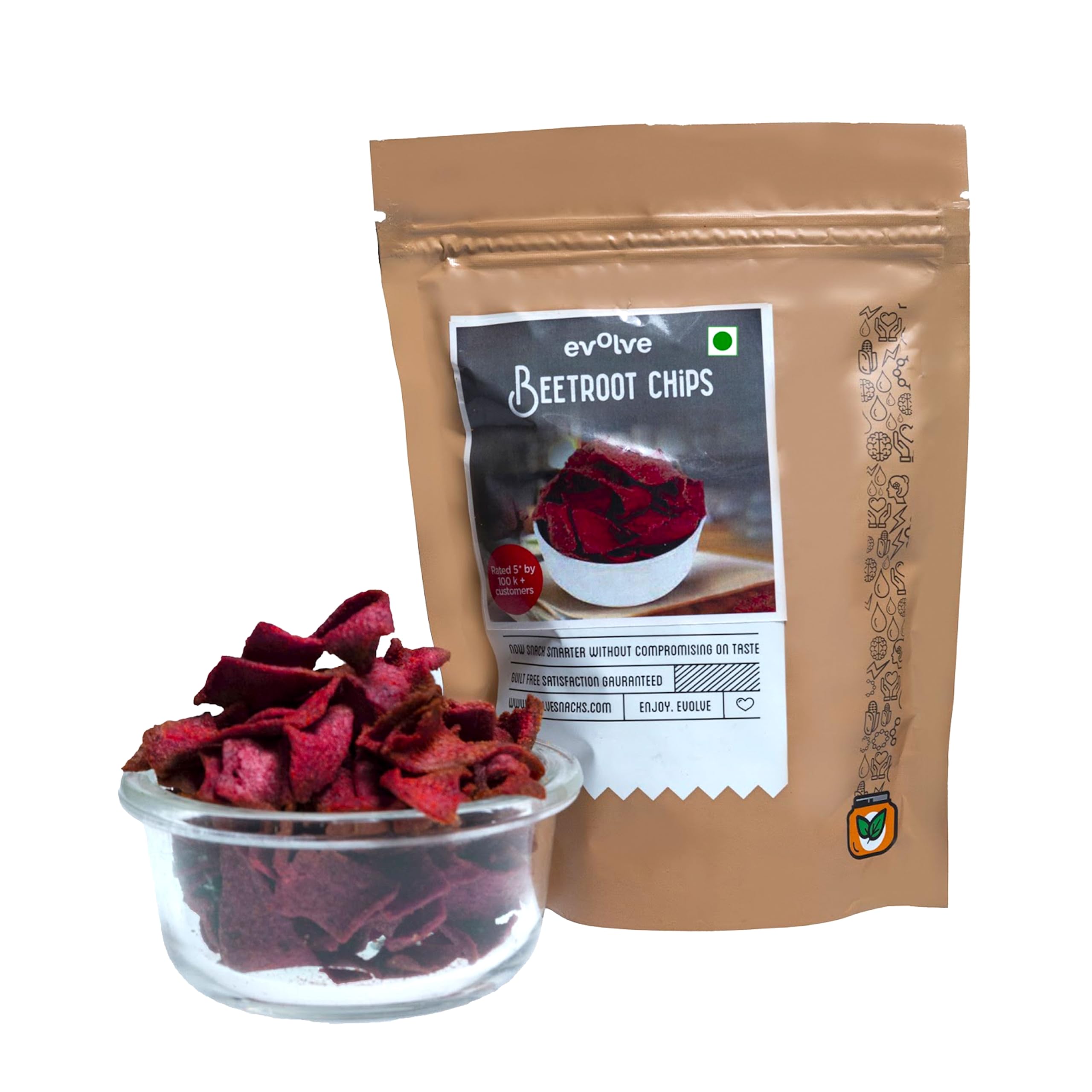 Evolve Beetroot Chips Healthy Snacks for Kids, Adults | Gluten Free ...