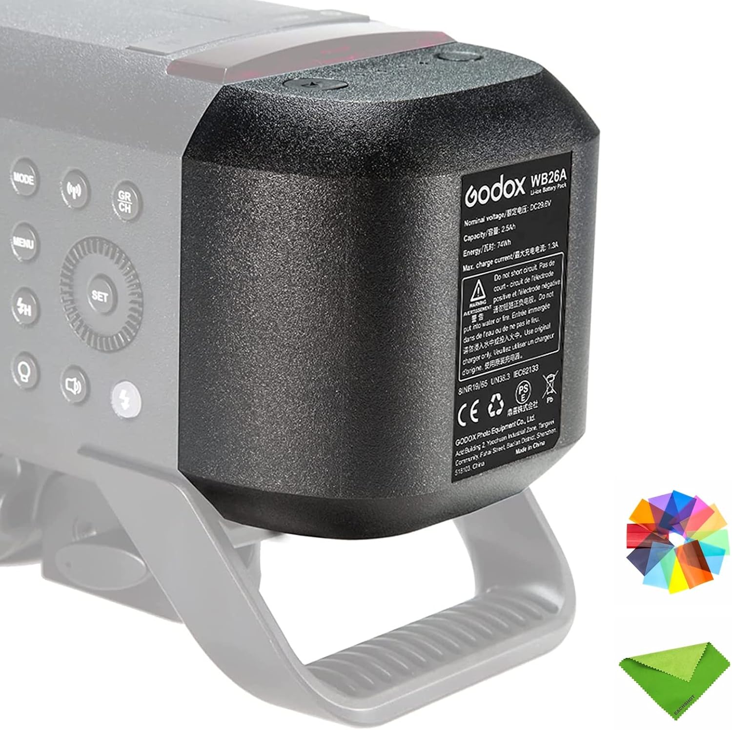 Amazon.com : Godox WB26/WB26A for Godox AD600 Pro Flash Strobe Speedlight Rechargeable Li-ion ...