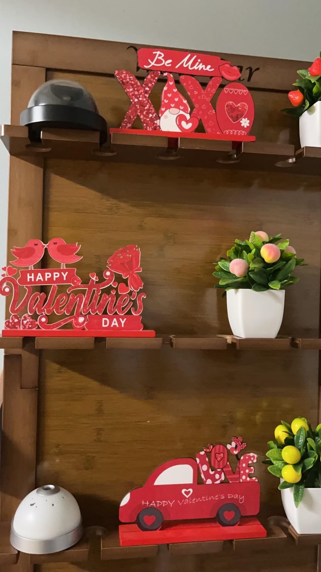 Amazon.com: Qinzave 3PC Valentine's Day Table Sign Decoration, Happy ...