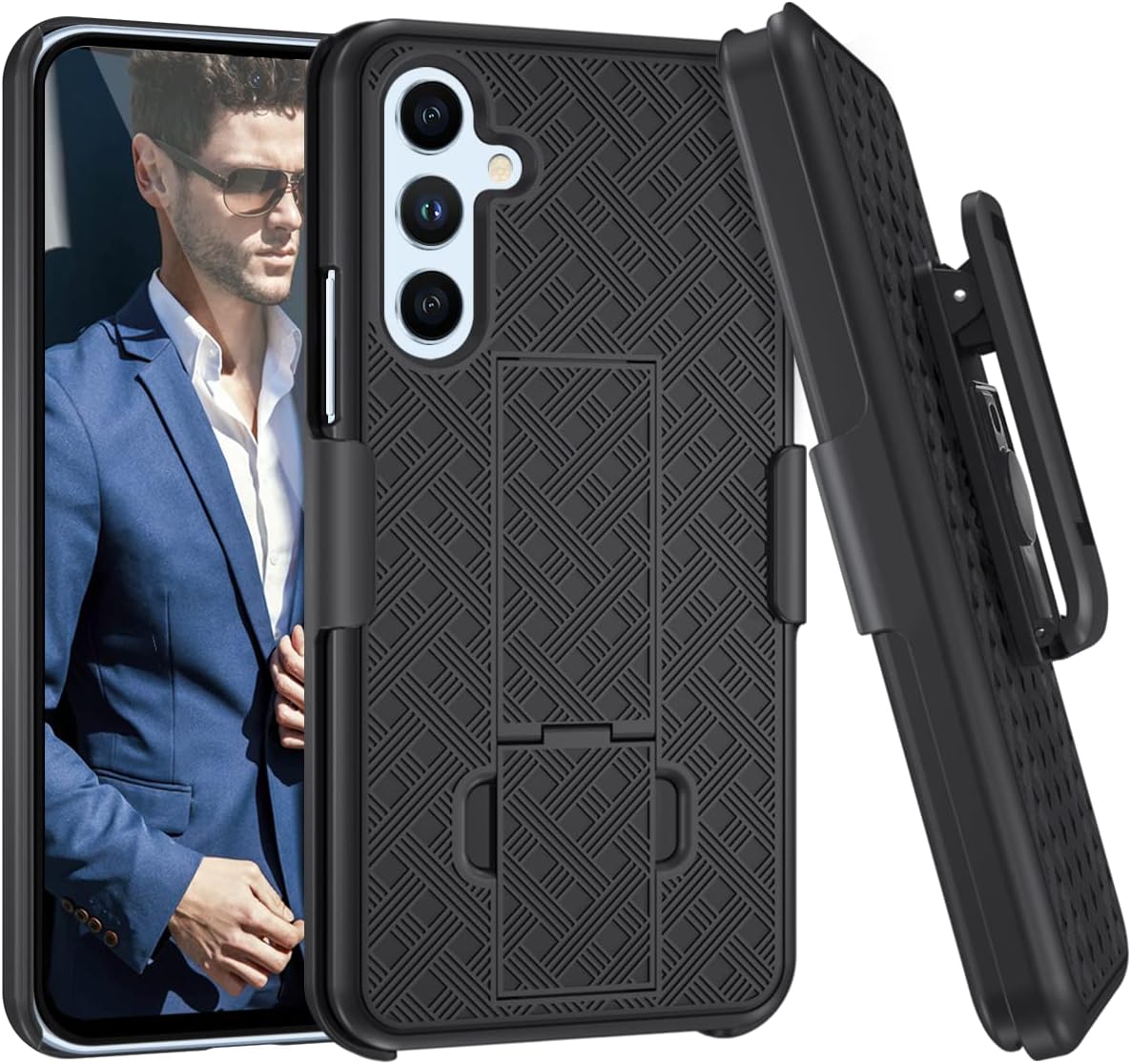 Amazon.com: Fingic Samsung Galaxy A54 5G Case Combo - Slim Rugged Shell ...