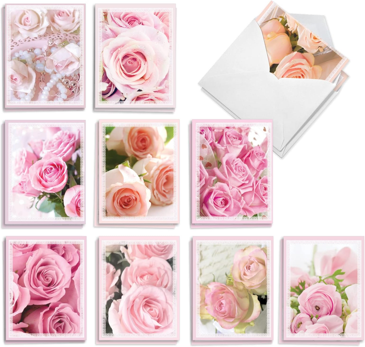 Amazon.com : The Best Card Company - 20 Assorted Blank Note Cards Boxed ...