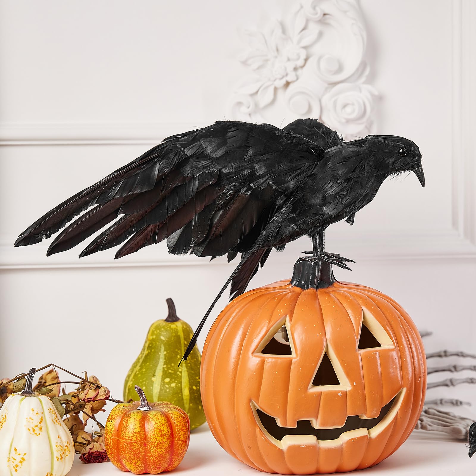 Crow Pumpkin Carving