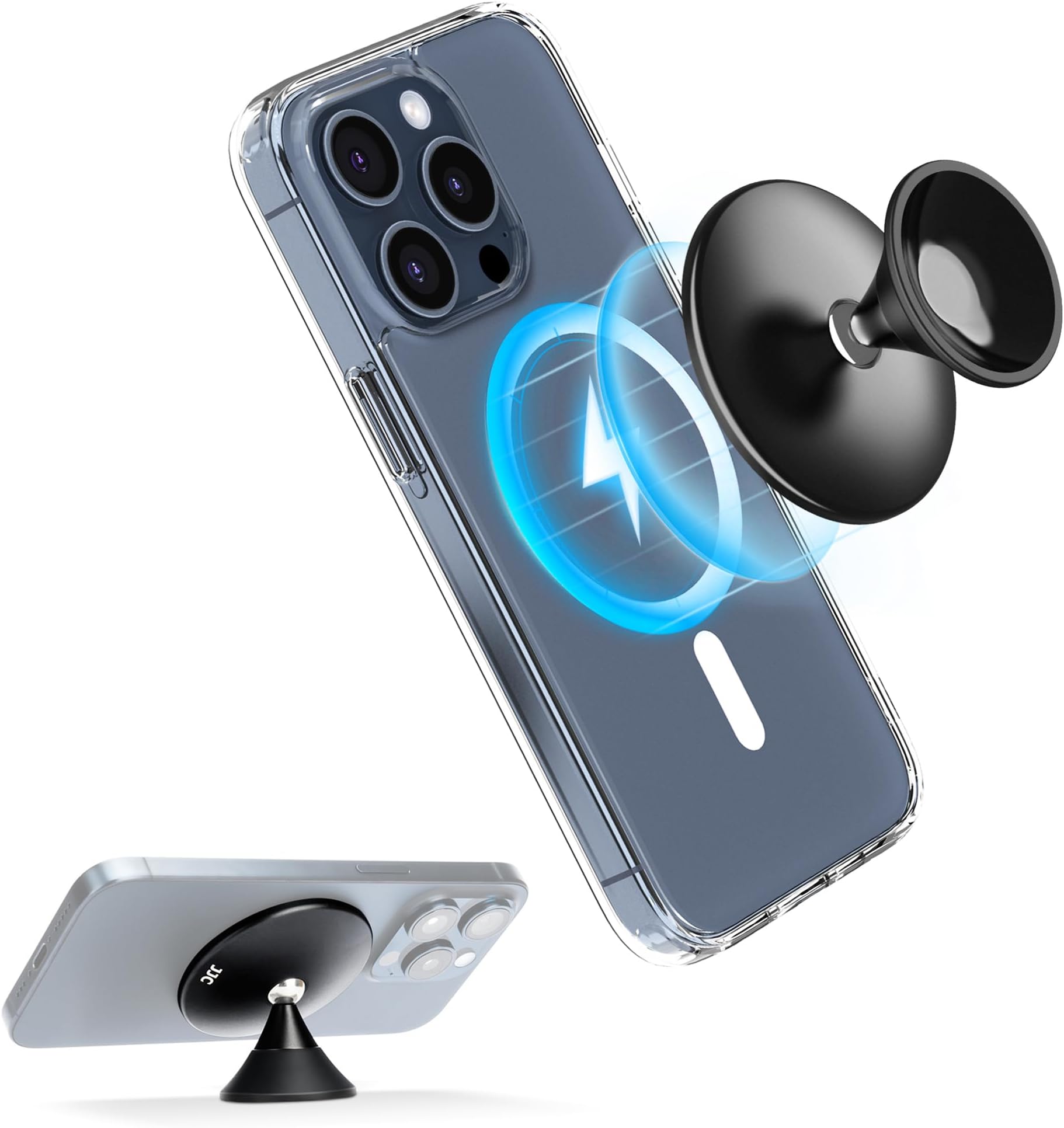 Amazon.com: Magnetic Suction Phone Mount, Phone Sticky Grip Stand for ...