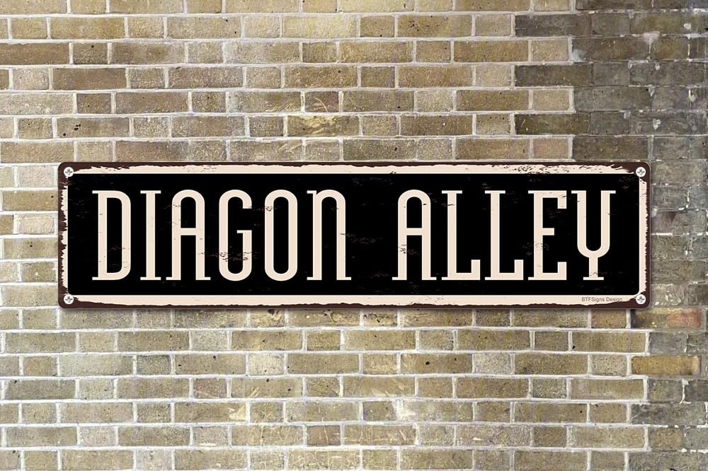 Diagon Alley Decorative Metal Signs for Wall Decro Funny Street Road ...