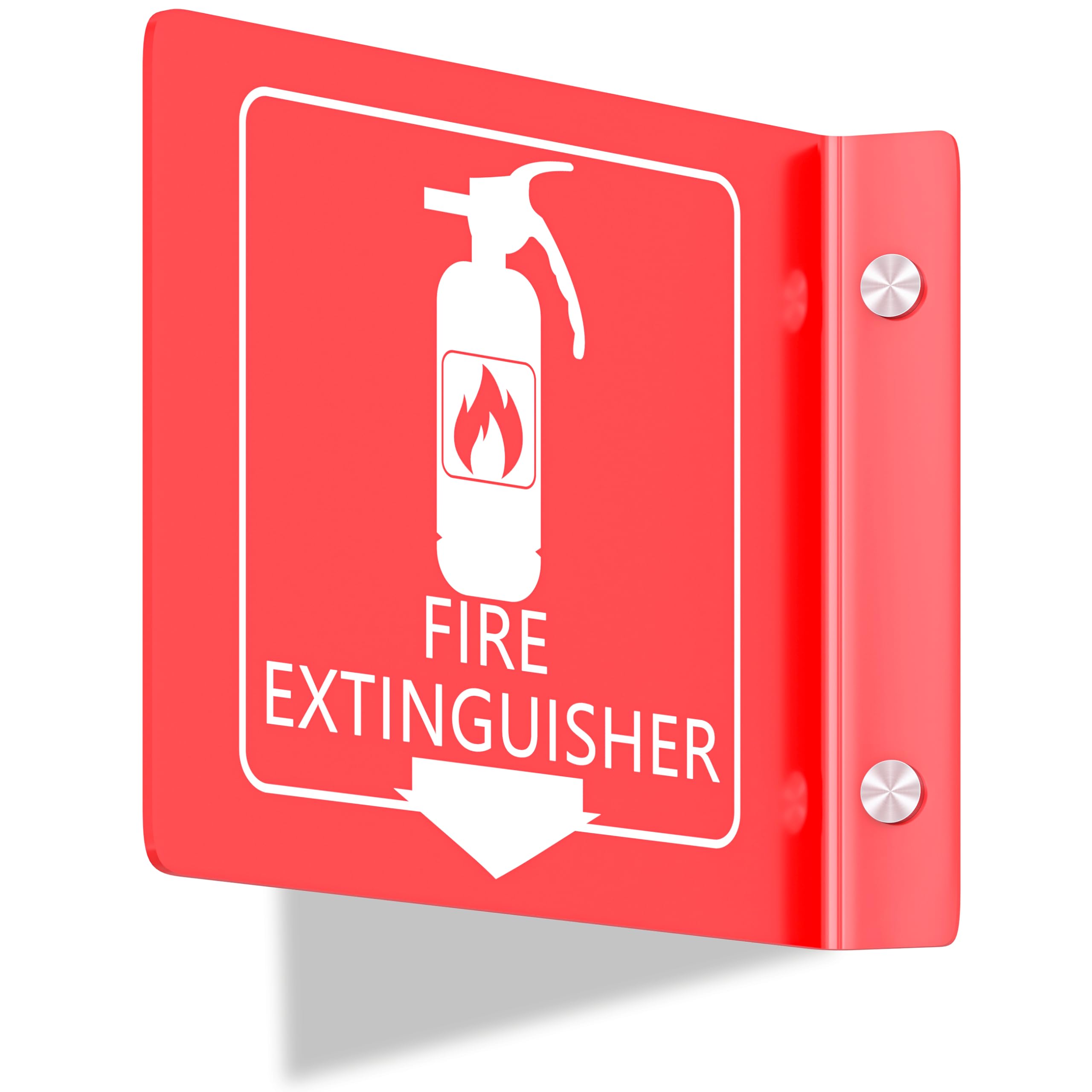 Snapklik.com : Fire Extinguisher Wall Mount Sign: Fire Extinguisher ...