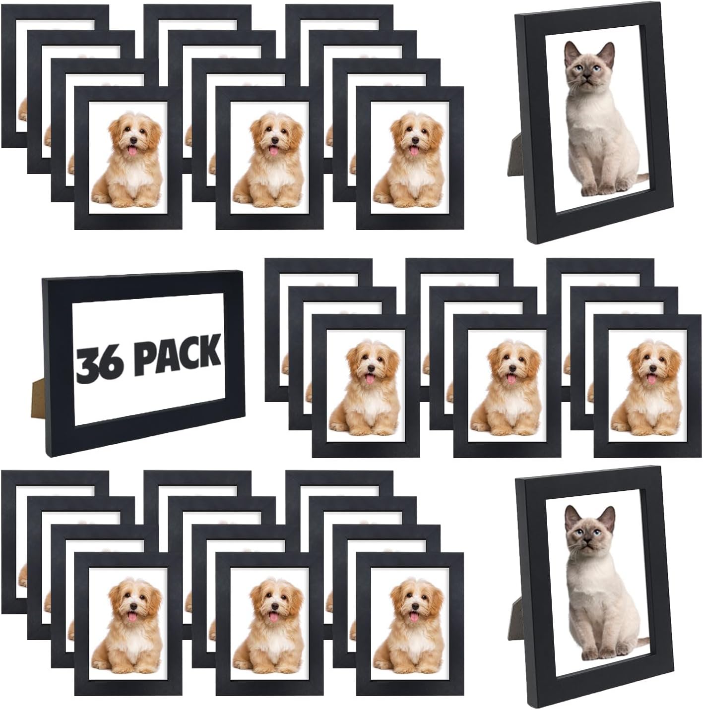 Amazon.com - YOUKE OLA Set of 50 Picture Frame Bulk Photo Frames Wall ...