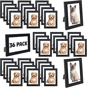 Amazon.com - WHEATHUSK Set of 36 Picture Frame Bulk 4x6 Photo Picture ...