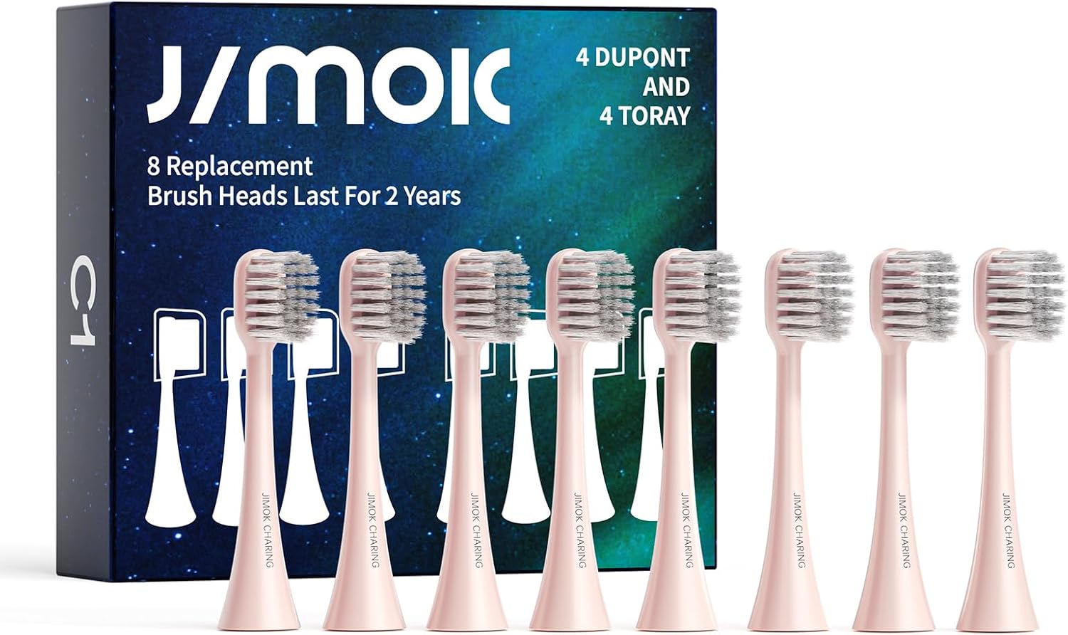 Amazon.com : 8 Pack Electric Toothbrush Replacement Heads（4 Dupont +4 Toray) Compatible with ...