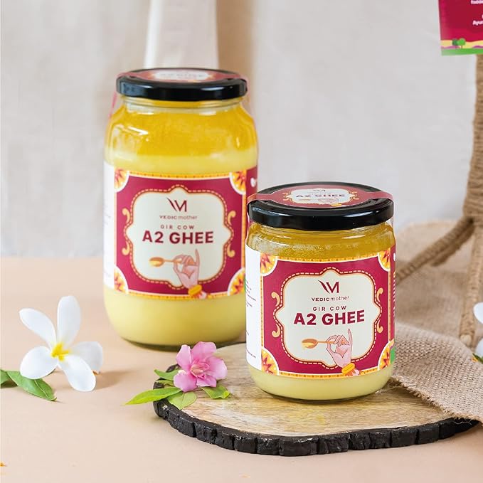 Vedic Mother A2 Shudh Desi Ghee (500ml) | Curd-Churned | Prepared using ...
