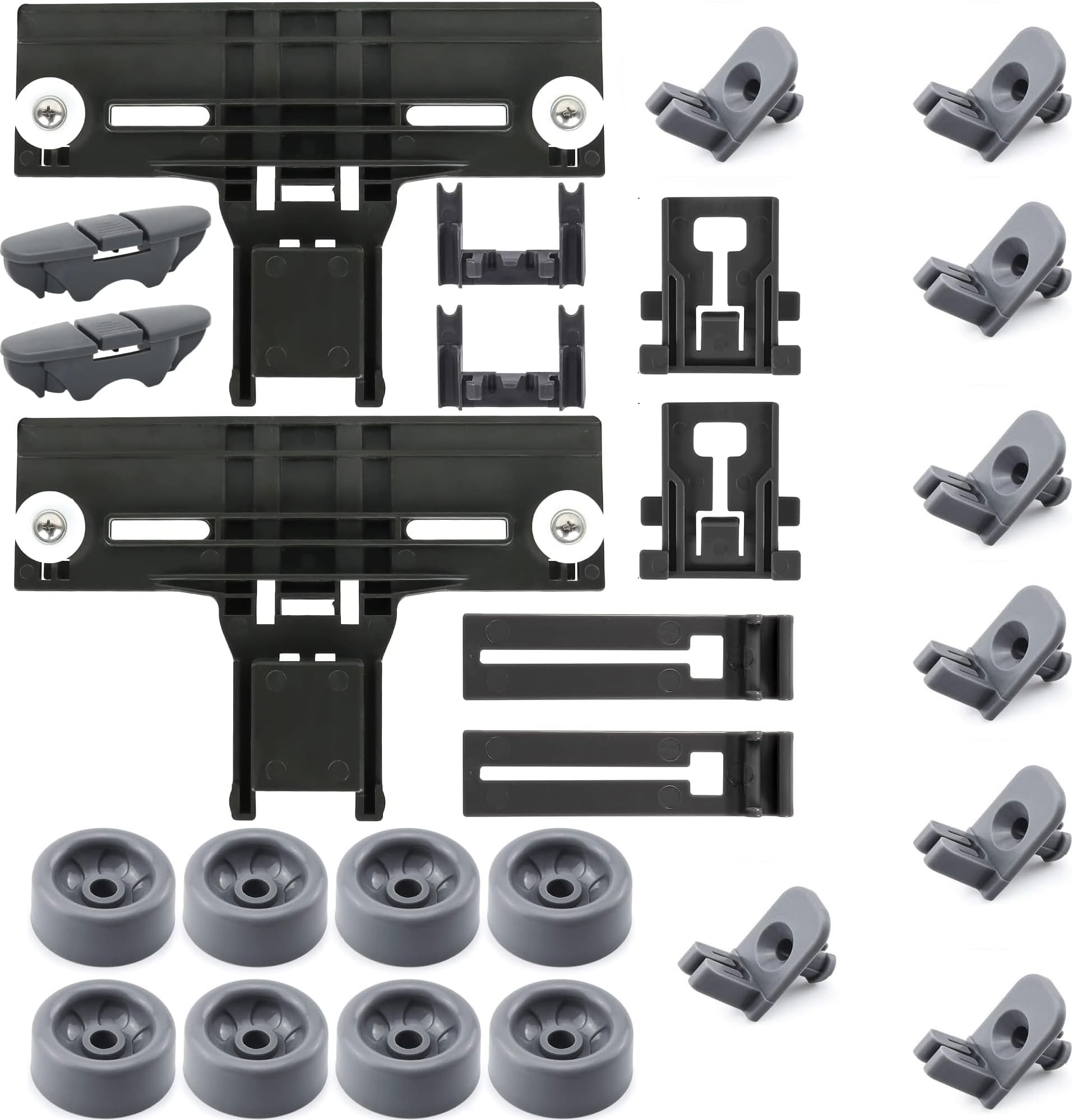 Amazon.com: WD35X21041 Dishwasher Wheels Lower Dishrack Roller Axle Kit ...