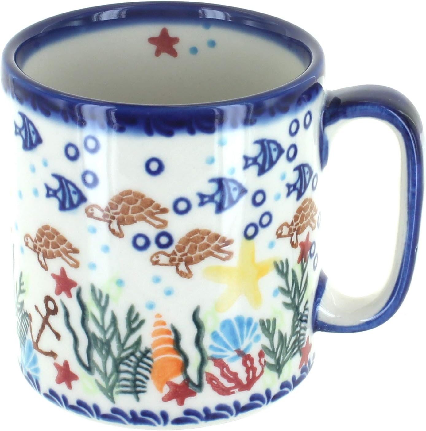 Amazon.com: Polish Pottery Aztec Flower Coffee Mug : Home & Kitchen