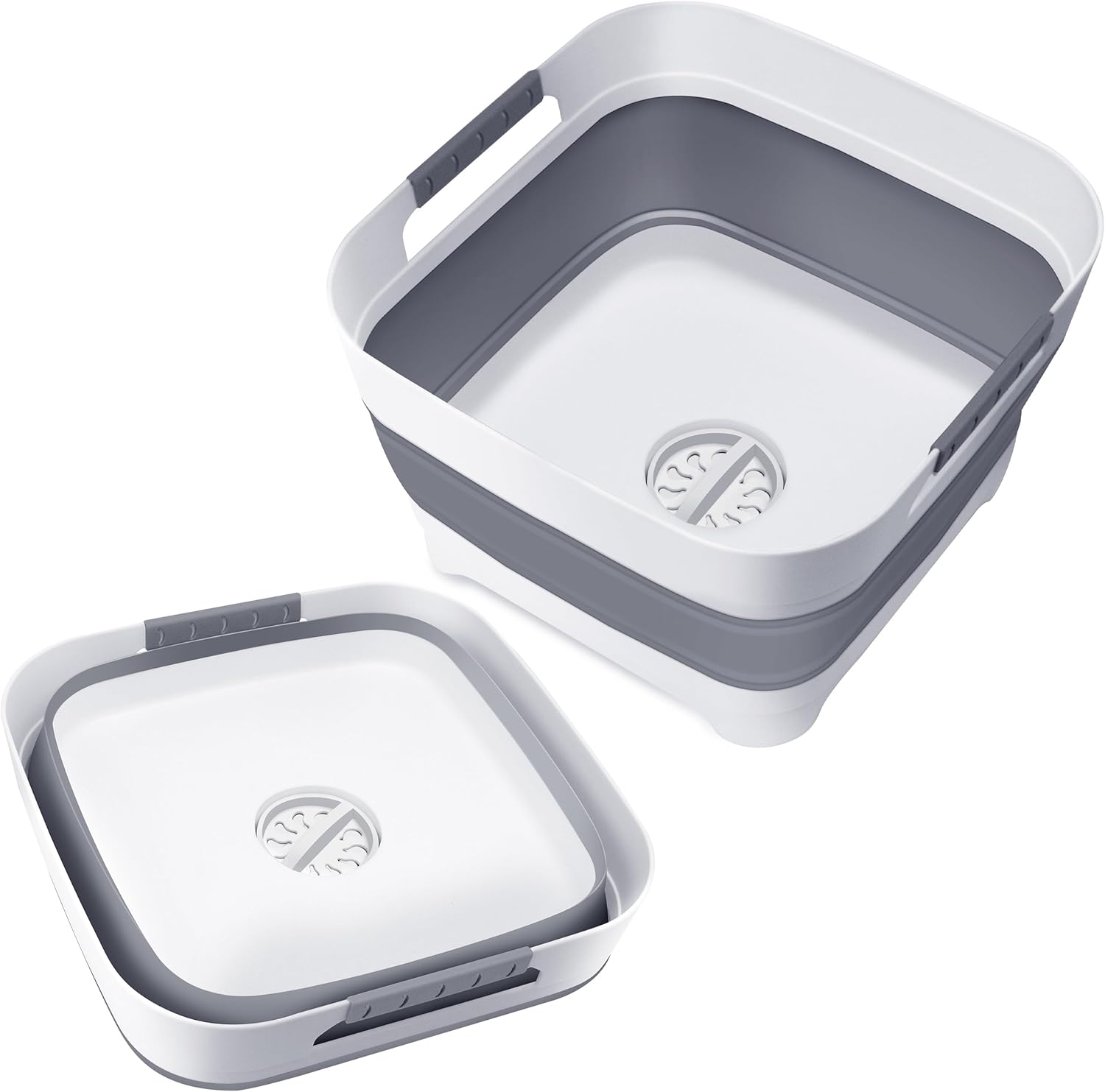 Amazon.com: Collapsible Wash Basin with Drain Plug - Space-Saving ...