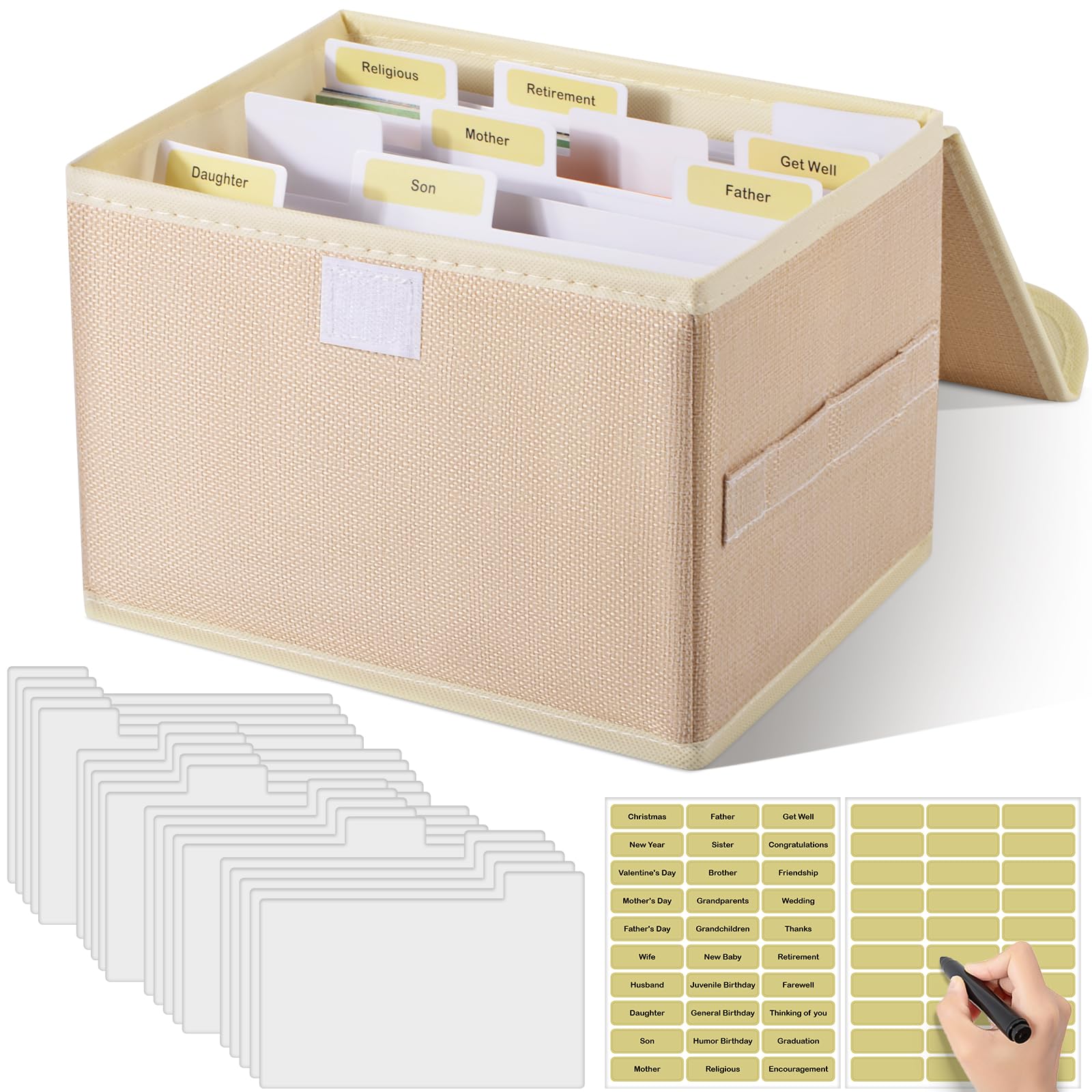Snapklik.com : Greeting Card Organizer Box