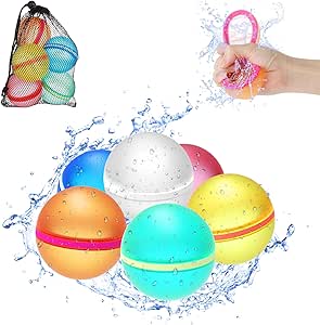 Amazon.com: MoKo Auto-close Reusable Water Balloons, Silicone Summer ...