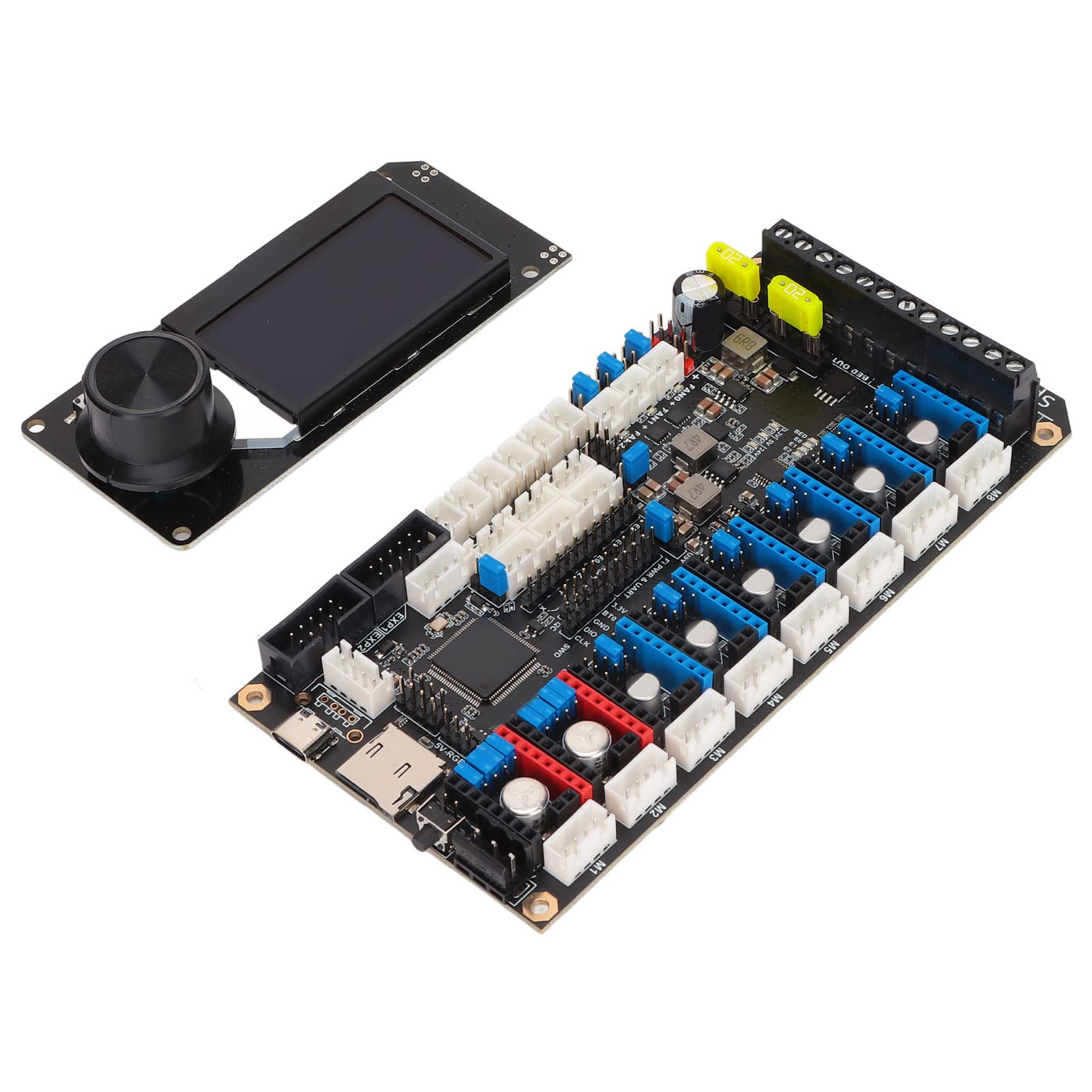 Buy Spider V2.2 Mainboard, 32 Bit ARM Printer Mainboard Mini12864RGB ...