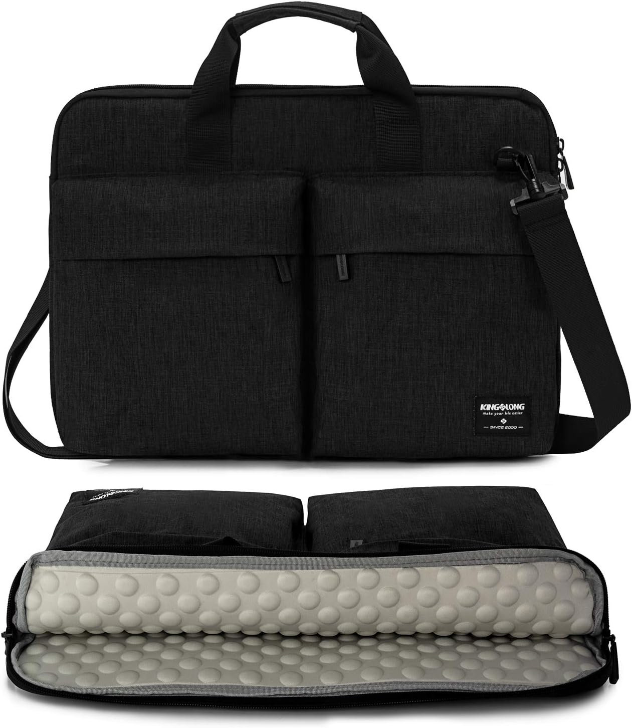 Amazon.com: KINGSLONG 17 17.3 Inch Laptop Case Shoulder Messenger Bag ...