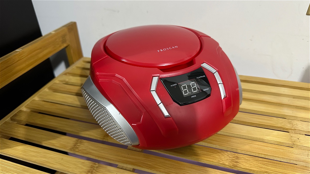 Watch Proscan Elite Portable CD Boombox with AM/FM Radio - Red on ...
