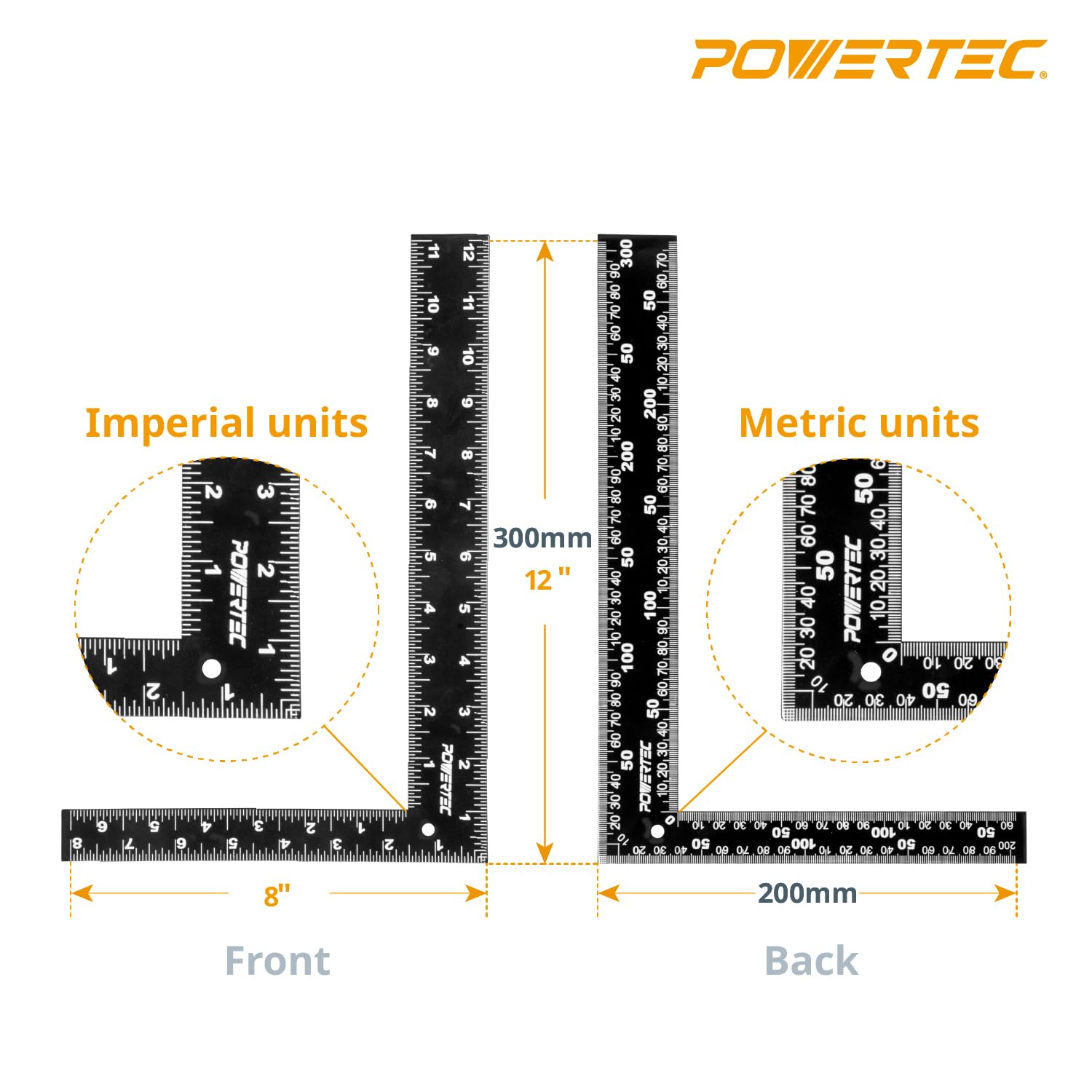 Snapklik.com : POWERTEC Carpenter Square 8