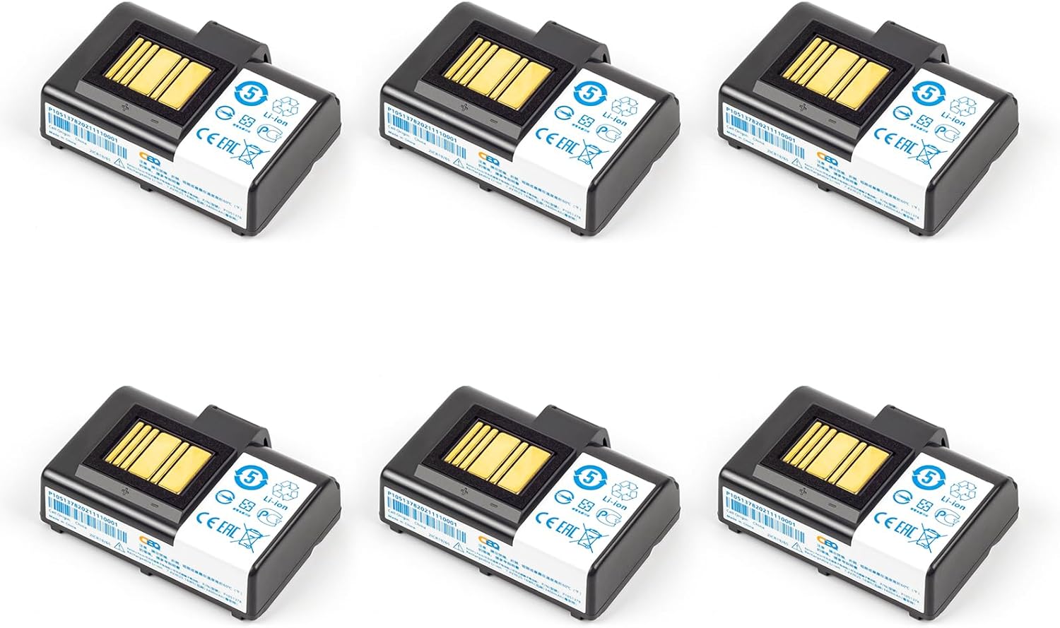 Amazon.com: CBQ 6PCS 3400mAh Replacement Battery for Zebra Printer for ...