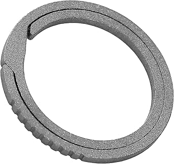 MOGALY Titanium Flat Key Rings, Titanium Keyring Labor Saving Quick ...