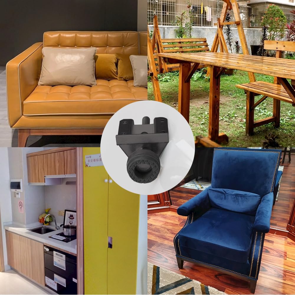 Snapklik.com : Tahikem 4 Pack Heavy Duty Leveling Feet, Black Furniture ...