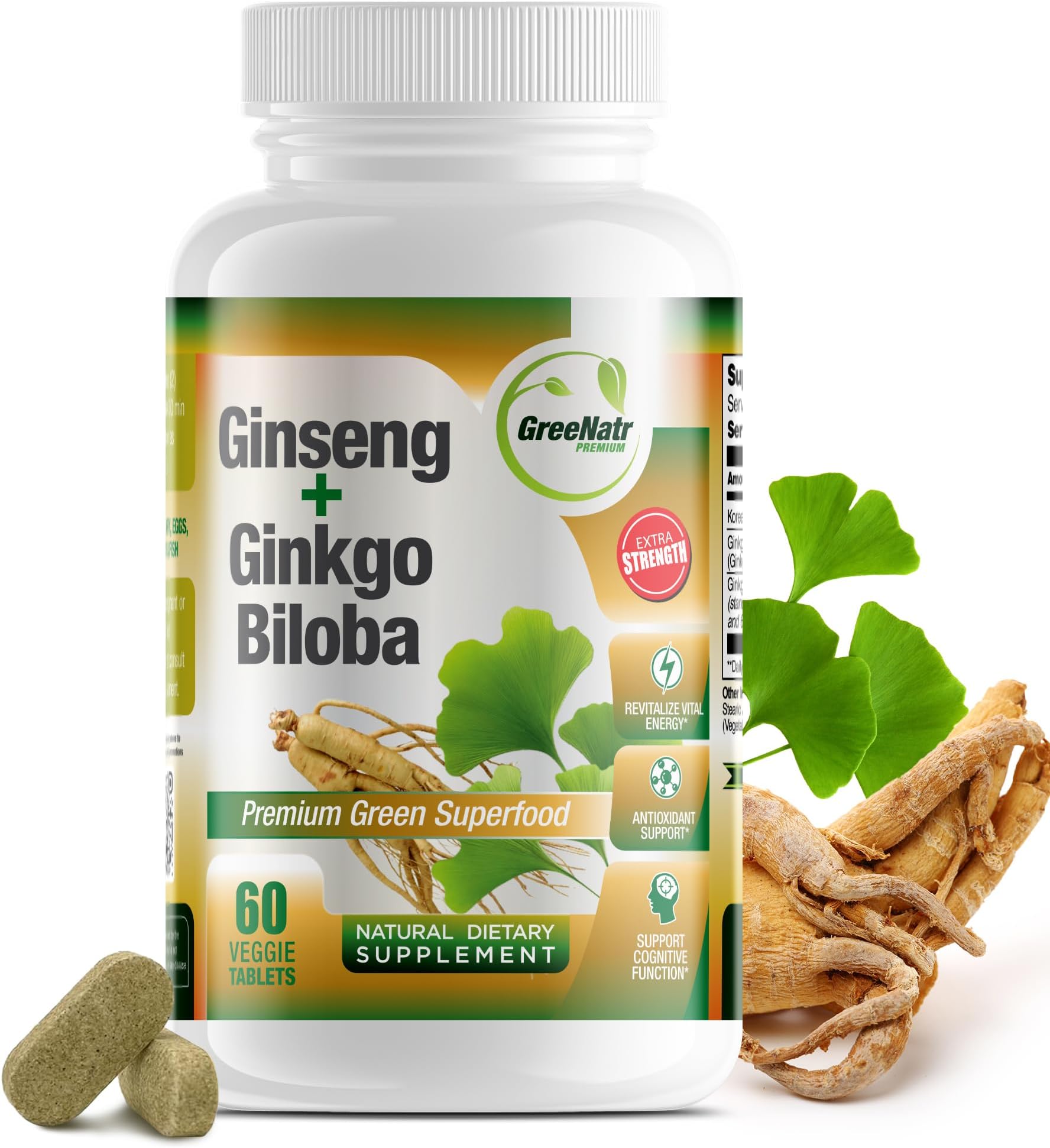 Amazon.com: NooMost Authentic Korean Red Panax Ginseng + Organic ...