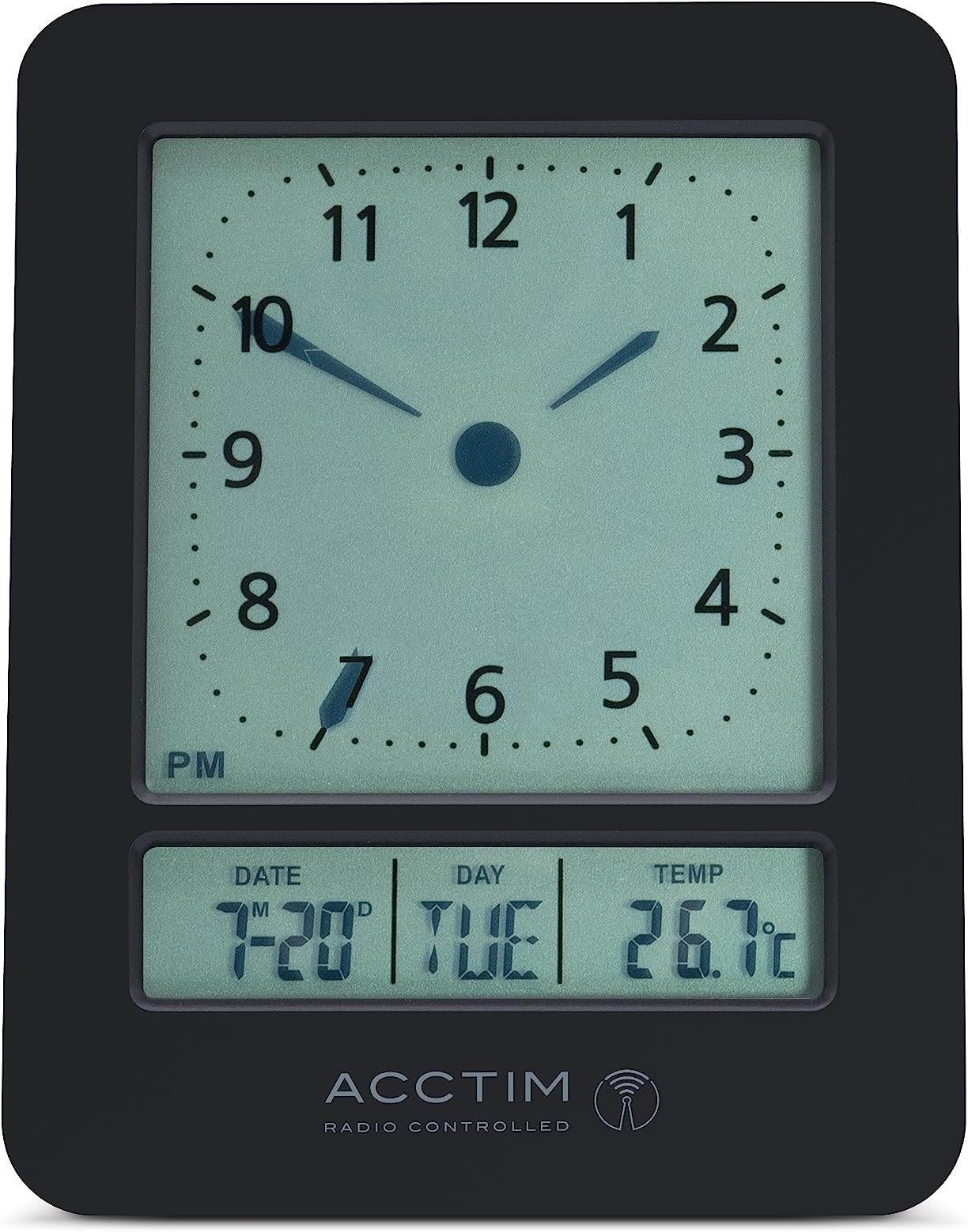 Acctim Sinclair Digital Alarm Clock Radio Controlled Dual Couples ...