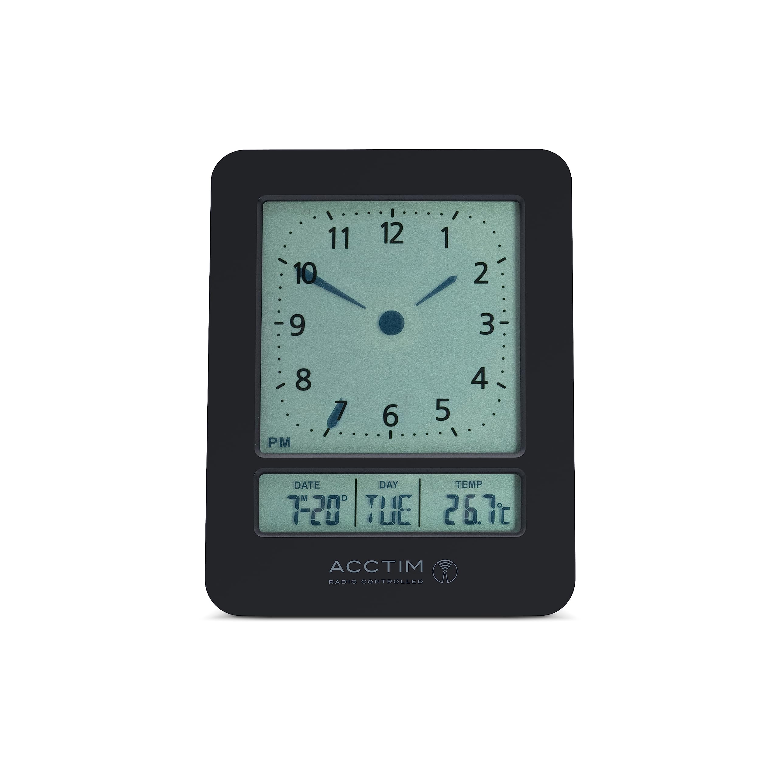 Acctim Sinclair Digital Alarm Clock Radio Controlled Dual Couples ...