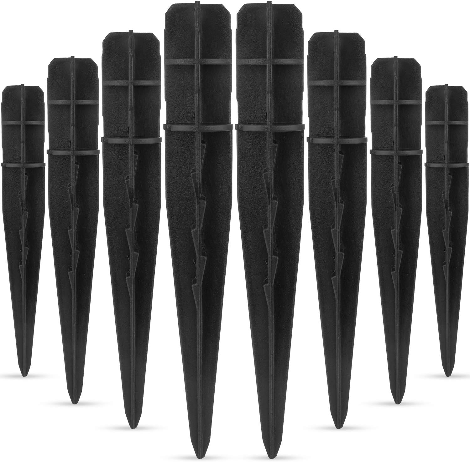 Amazon.com : LBTODH 8PCS ABS Ground Spikes 8.26 Inch/21cm Solar Lights ...