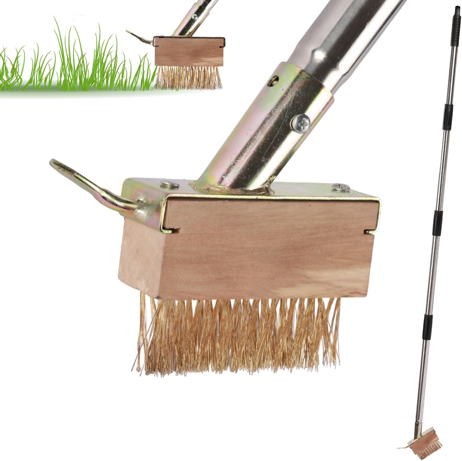 Wire Brush Patio Cleaner Garden Brush Weed Remover Tool For Block ...