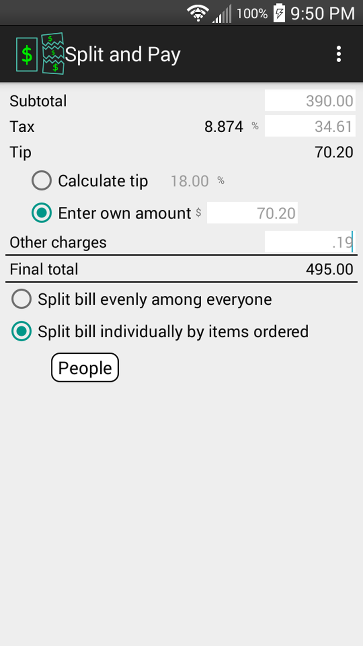 Split and Pay - App on Amazon Appstore